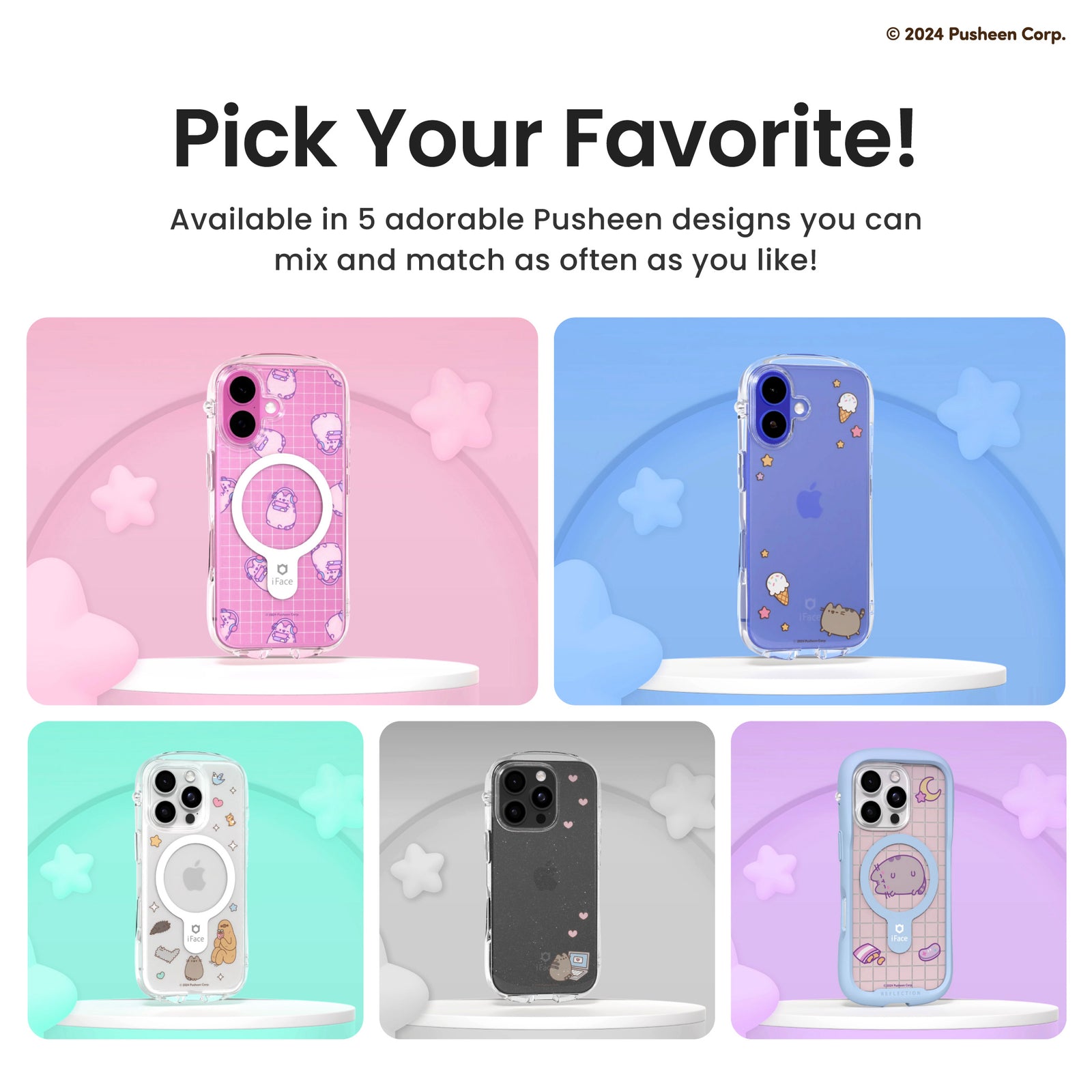 iFace x Pusheen Inner Sheet iPhone 16 Pro